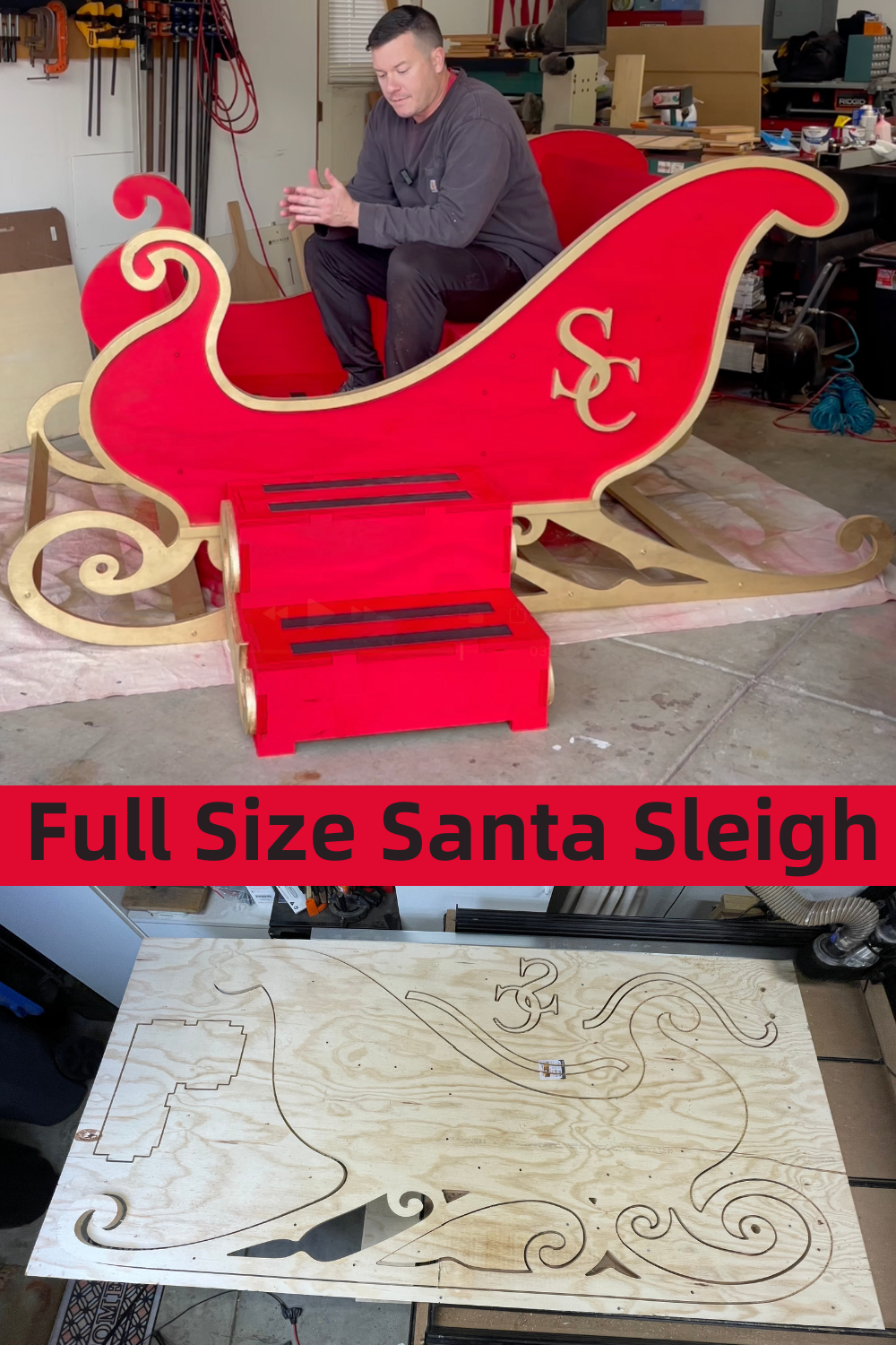 Building Jay Bates' designed Full Size Santa Sleigh – Roonwerks Wood Co